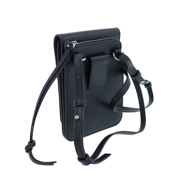 Loewe | Bags | Loewe Shoulder Crossbody Gazette Flat Bag Black | Poshmark